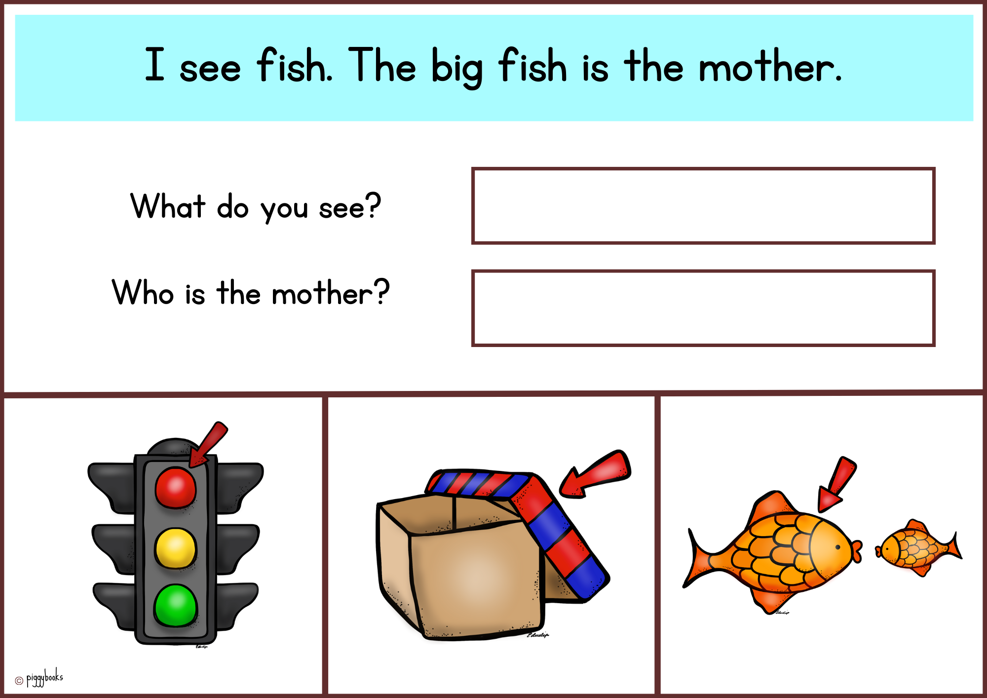 CVC Sentences short 'i' simple sentence comprehension Task cards | Made ...