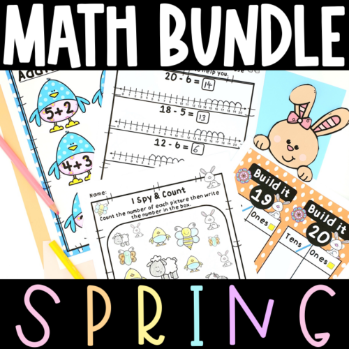Spring Math Bundle Addition Subtraction Number Sense Place Value ...