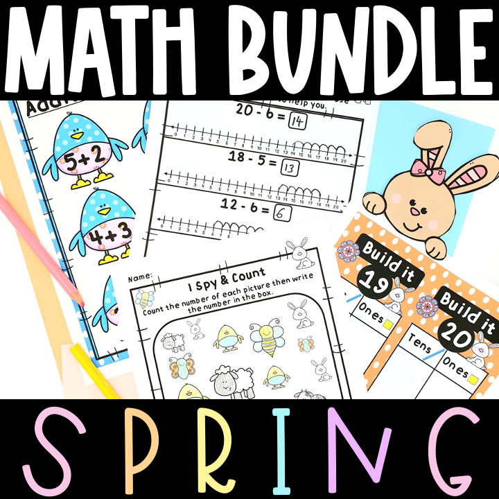 Spring Math Bundle Addition Subtraction Number Sense Place Value ...