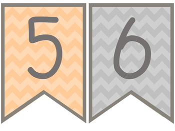 Number Bunting Numbers 1-50 Pastel Class Decor Pre-K Kindergarten ...