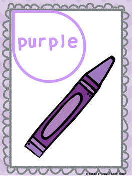 Colour/Color Posters Pastel Class Decor Pre-K Kindergarten | Made By ...