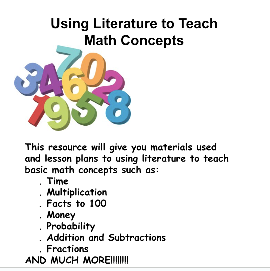 Teaching Math through Literature | Made By Teachers