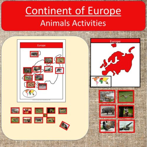 Continent of Europe Animal activities | Made By Teachers