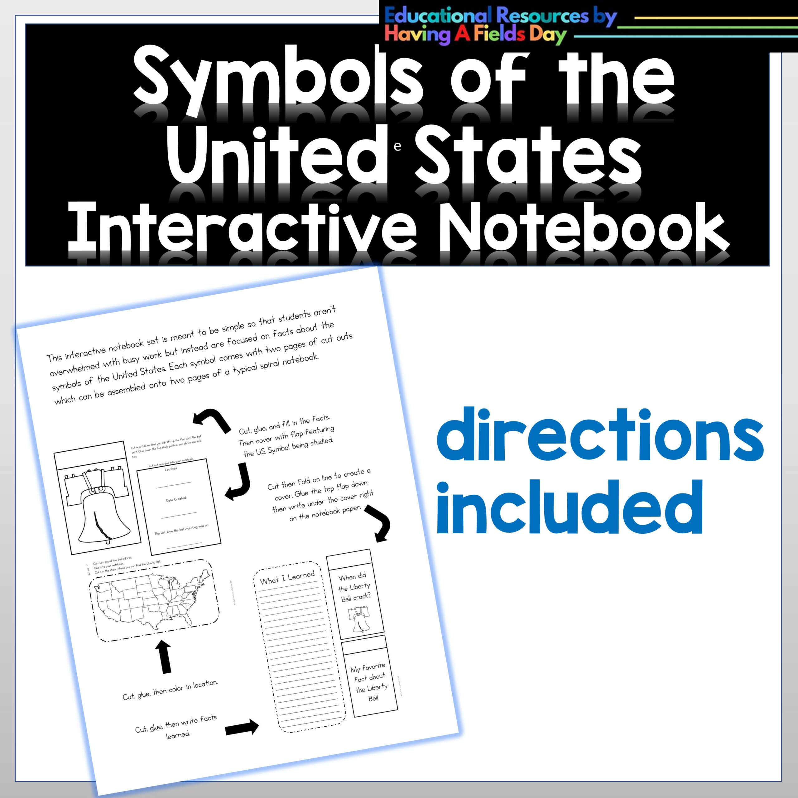 United States Symbols Interactive Notebook | Made By Teachers