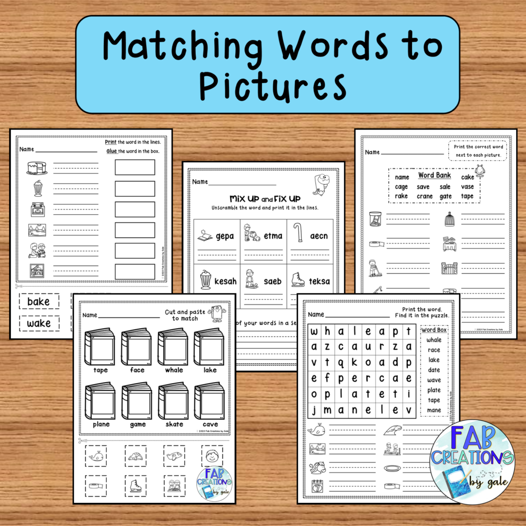 Long A CVCe Word Family Word Work | Made By Teachers