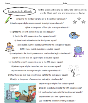 Exponents in Words (20 Examples Written Out) | Made By Teachers