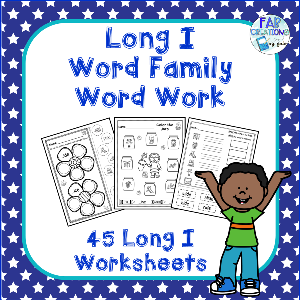 Long I CVCe Word Family Word Work | Made By Teachers