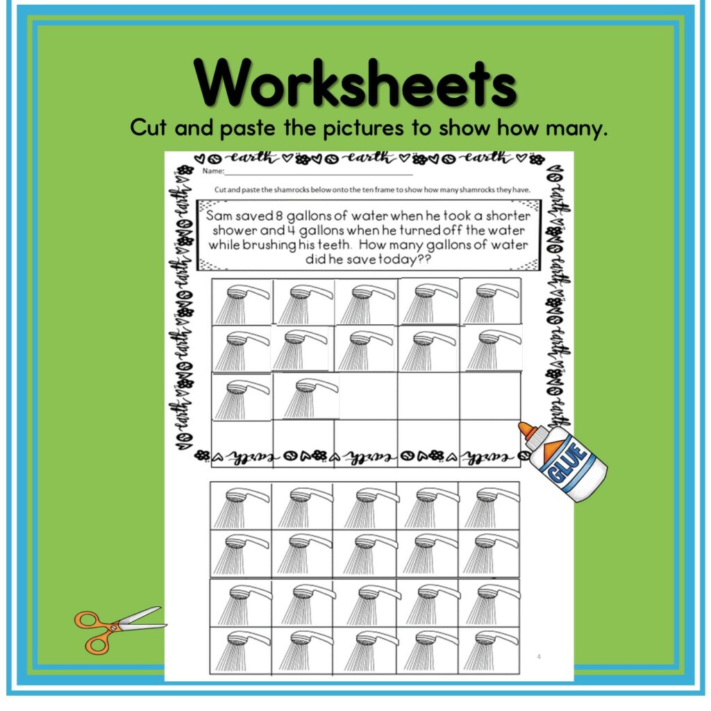 Earth Day Addition and Subtraction Word Problems | Centers | Worksheets ...