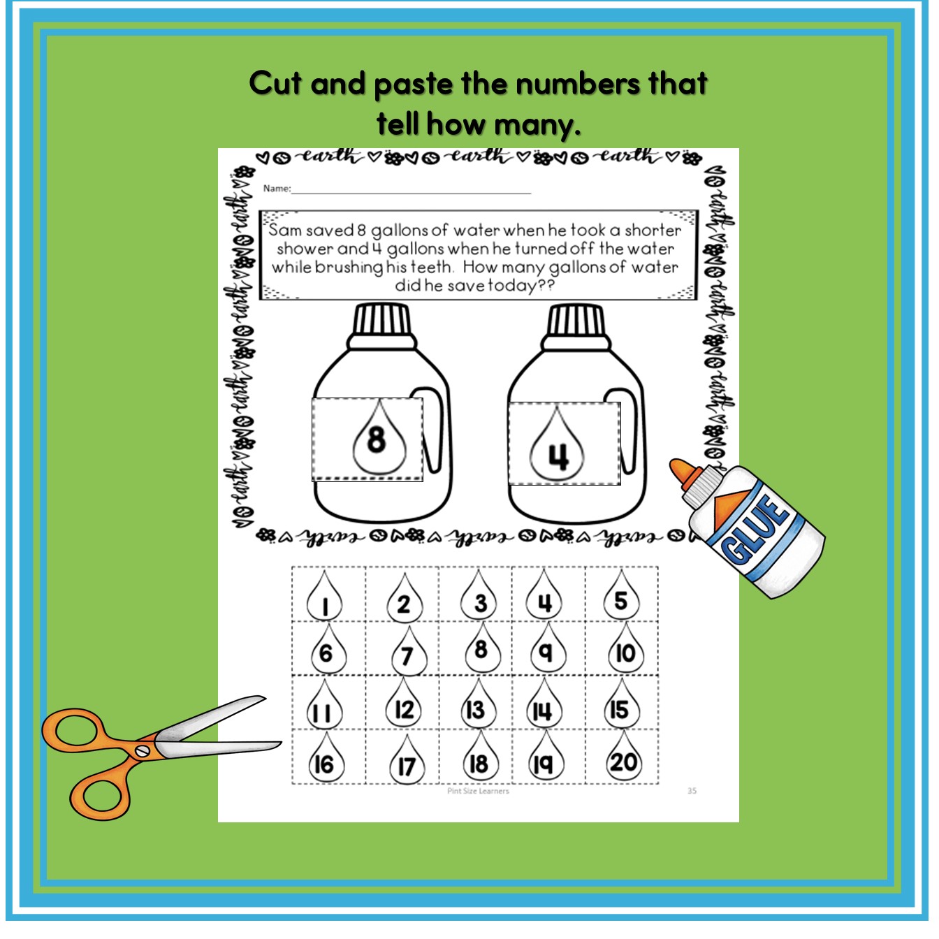 Earth Day Addition and Subtraction Word Problems | Centers | Worksheets ...