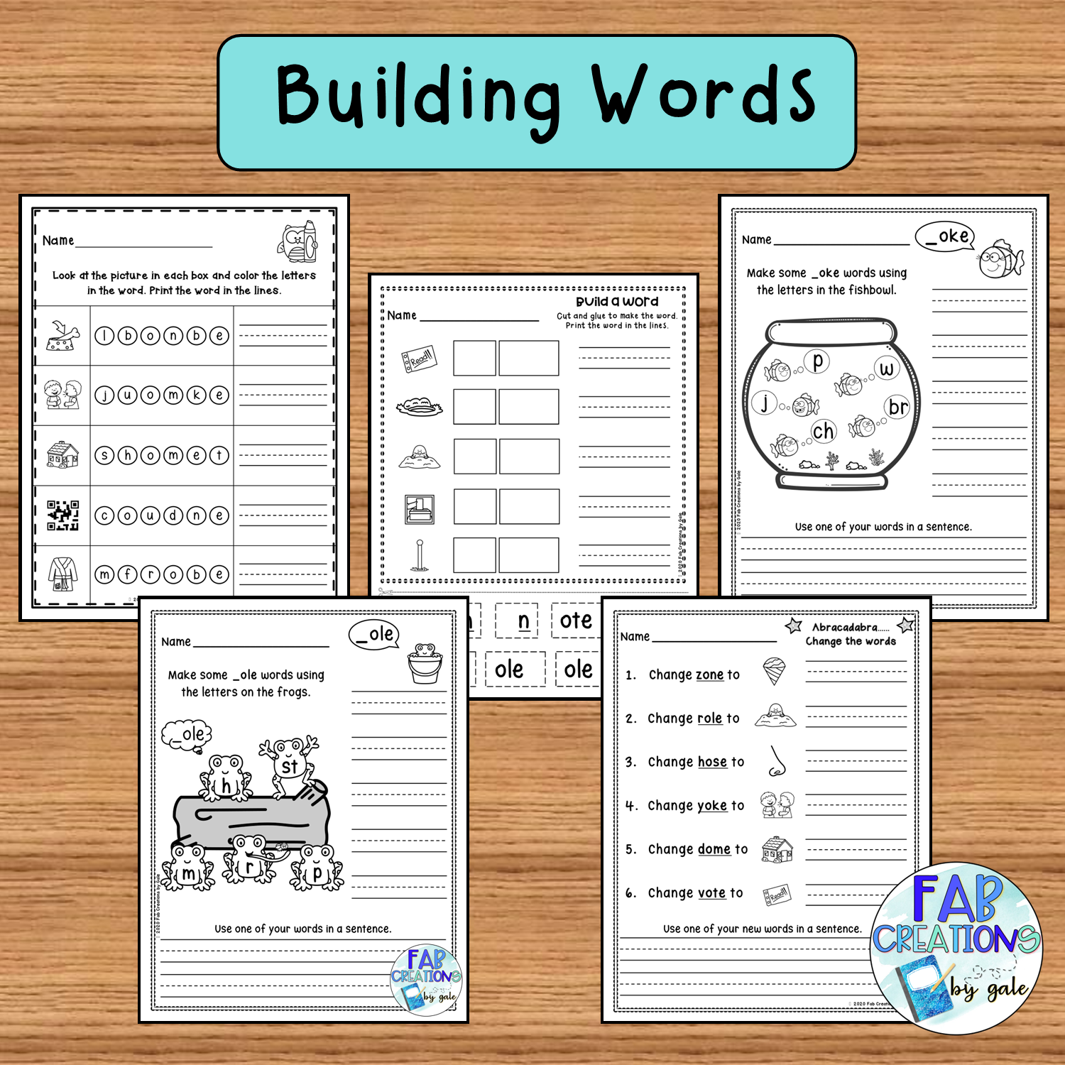 Long O CVCe Word Family Word Work | Made By Teachers