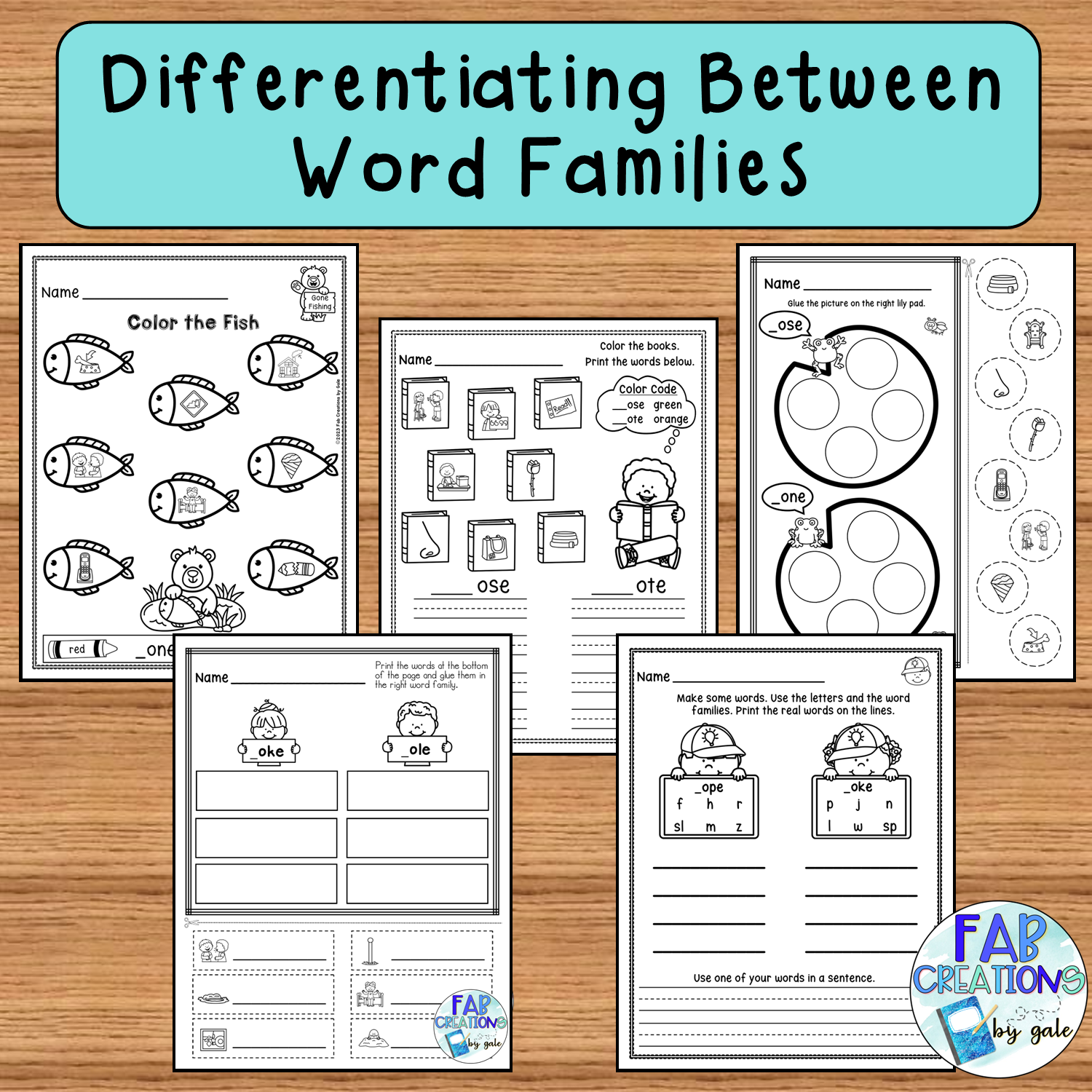 Long O CVCe Word Family Word Work | Made By Teachers