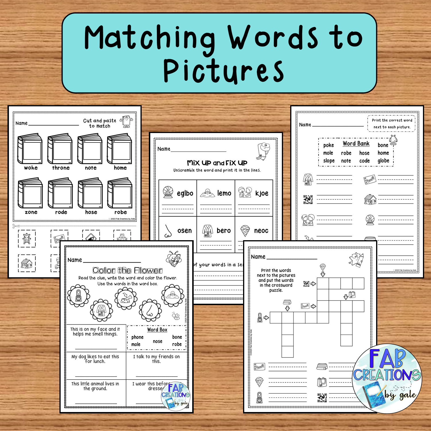 Long O CVCe Word Family Word Work | Made By Teachers