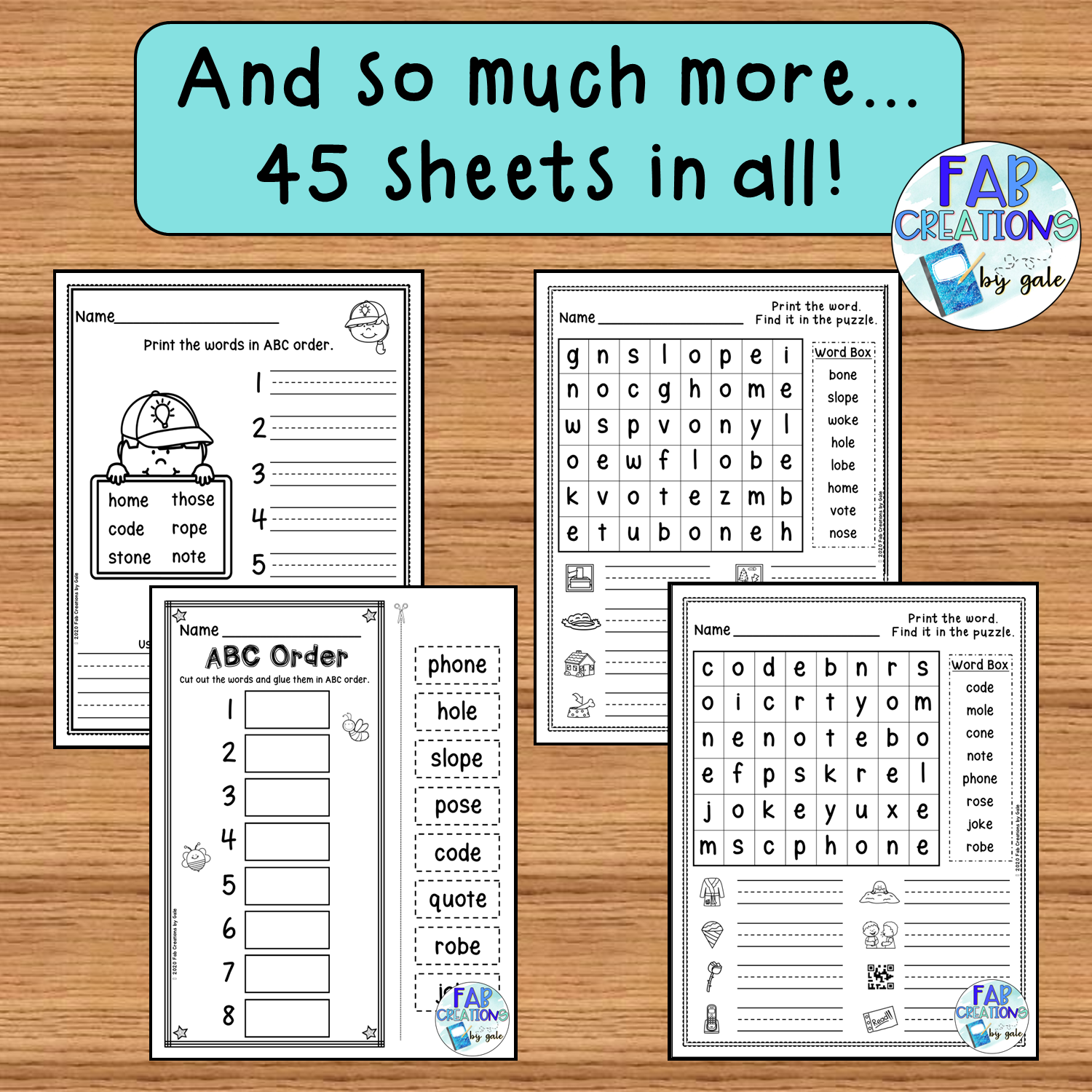 Long O CVCe Word Family Word Work | Made By Teachers