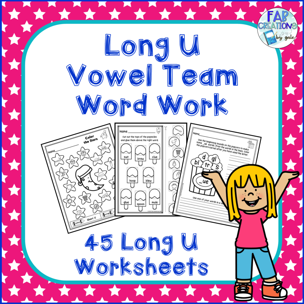 Long U Vowel Team Word Work | Made By Teachers