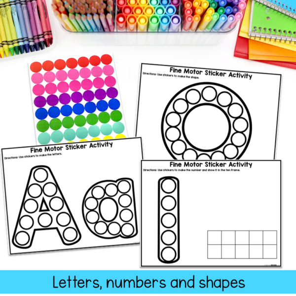 Dot Sticker Fine Motor Activities for Preschool | Made By Teachers