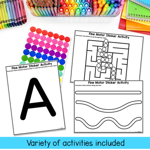 Dot Sticker Fine Motor Activities for Preschool | Made By Teachers