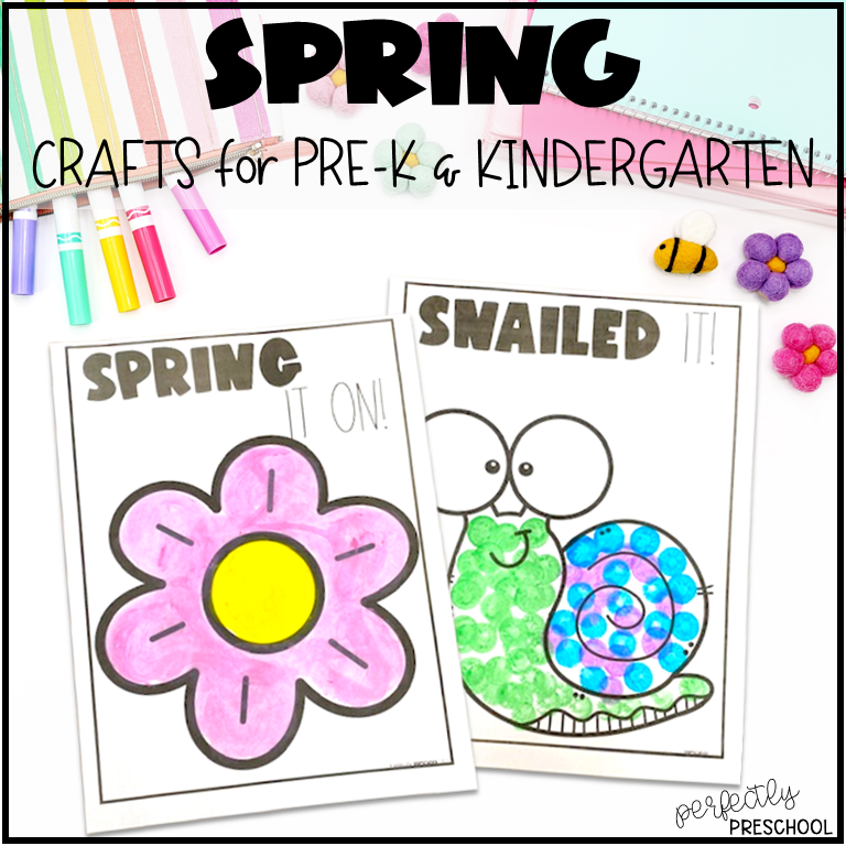 Spring Crafts Fine Motor Activities for Preschool, Pre-K & Kindergarten ...