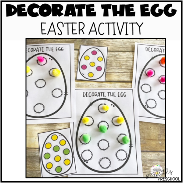 Decorate the Egg Easter Activity for Toddlers and Preschool | Made By ...