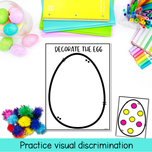 Decorate the Egg Easter Activity for Toddlers and Preschool | Made By ...
