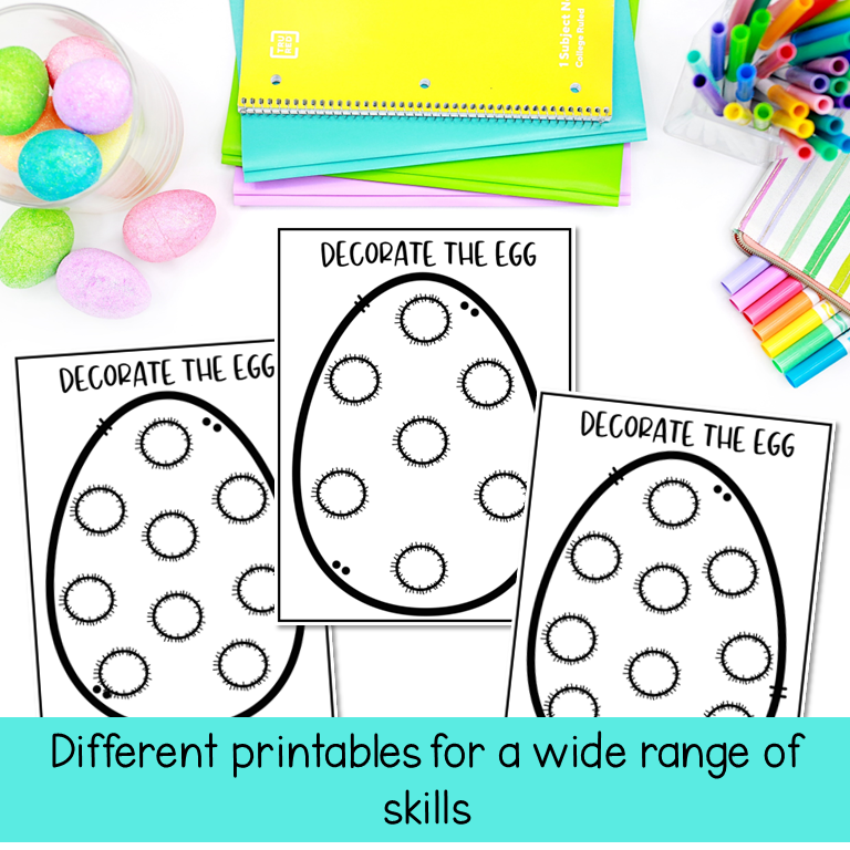 Decorate the Egg Easter Activity for Toddlers and Preschool | Made By ...