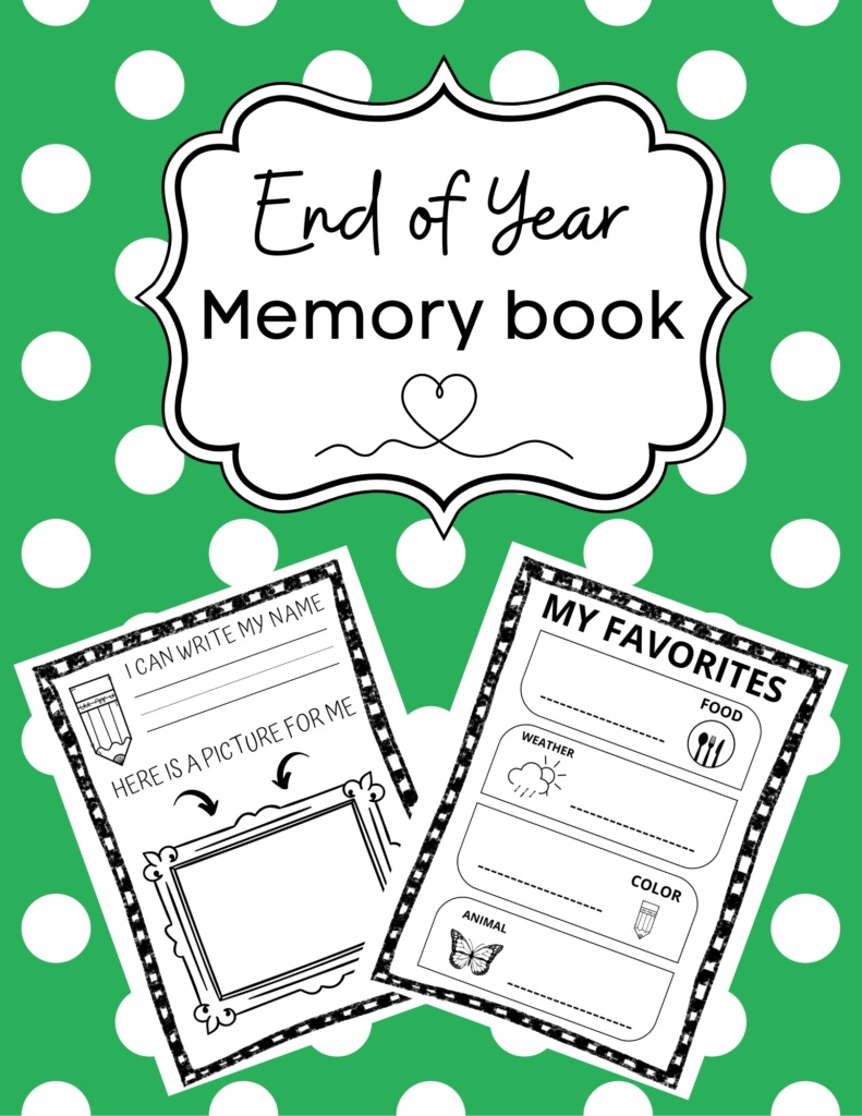 End of the Year MemoryBook | Made By Teachers