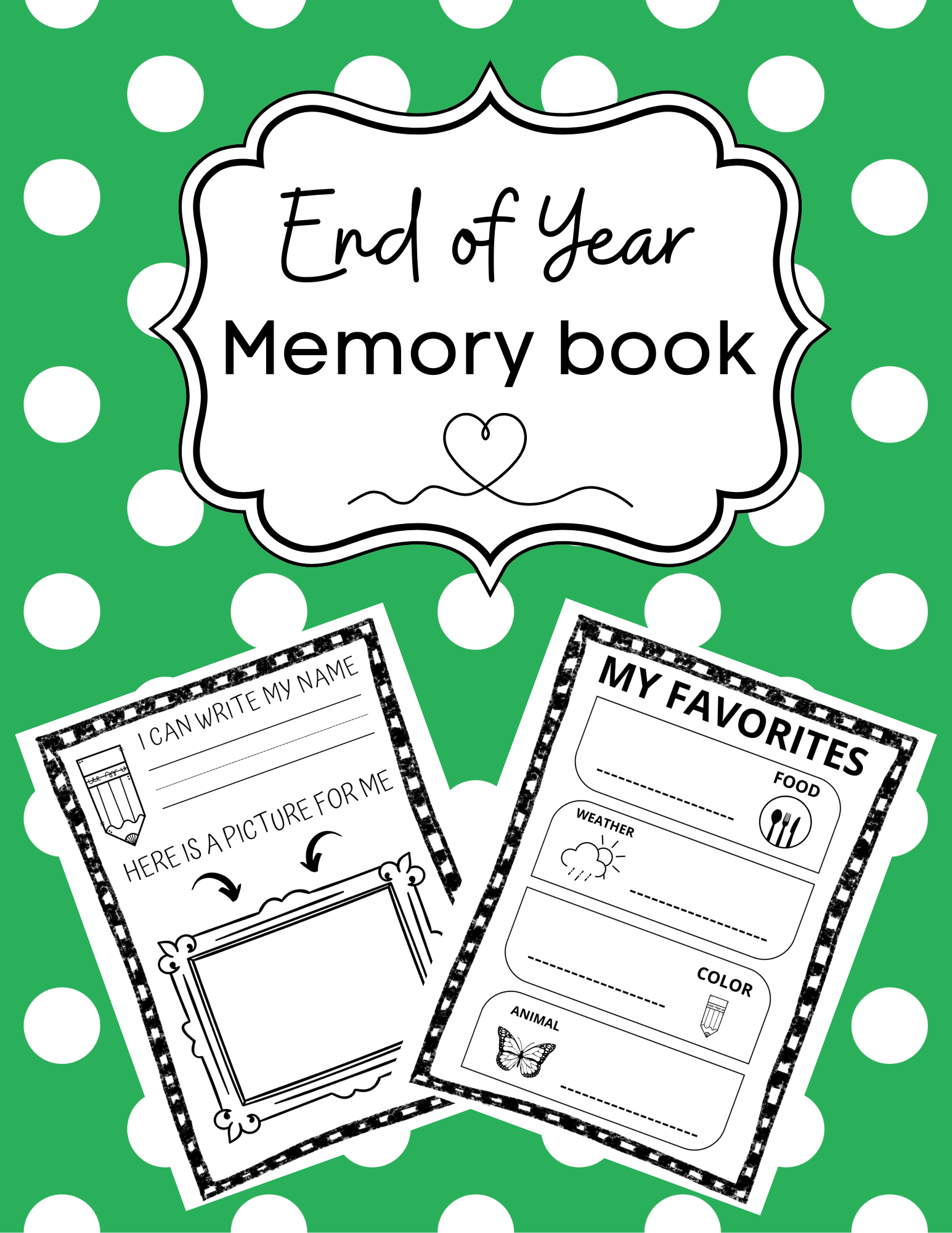 End of the Year MemoryBook | Made By Teachers