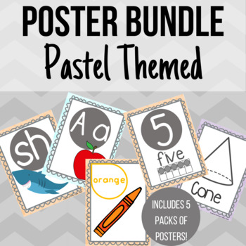 Poster Bundle Classroom Decor Phonics Numbers Shapes Colors | Made By ...
