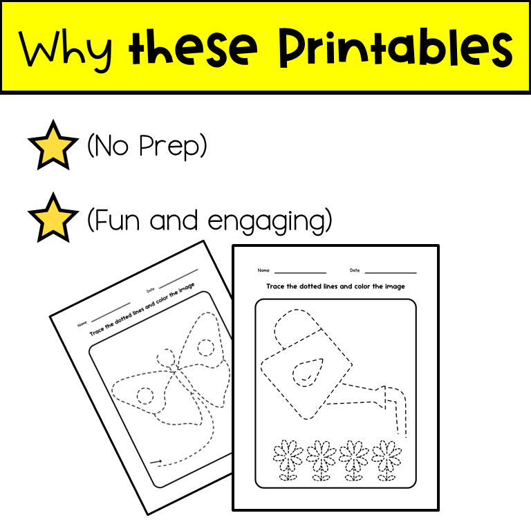 After Spring Break Activities | Fun Trace, Draw and Color Pages | Made ...