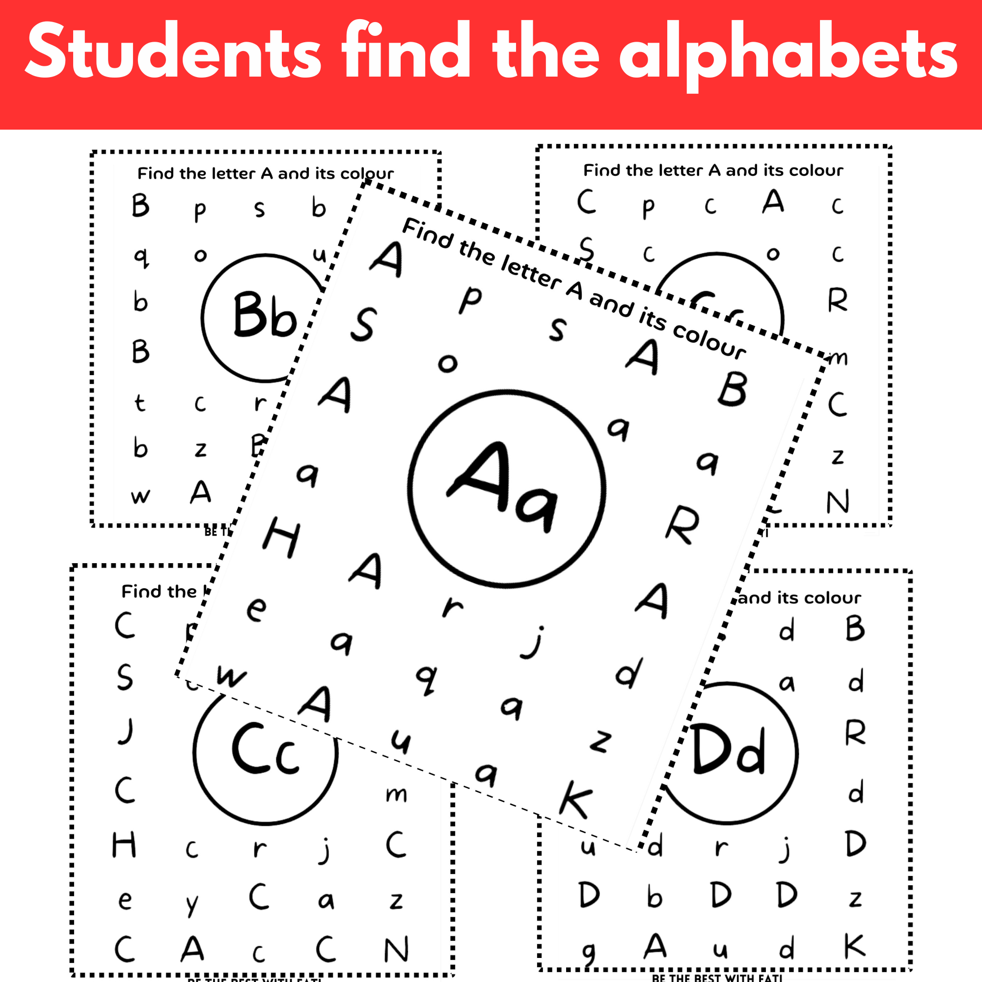 Alphabet Recognition Activity for Letters-26 Letters Alphabet | Made By ...