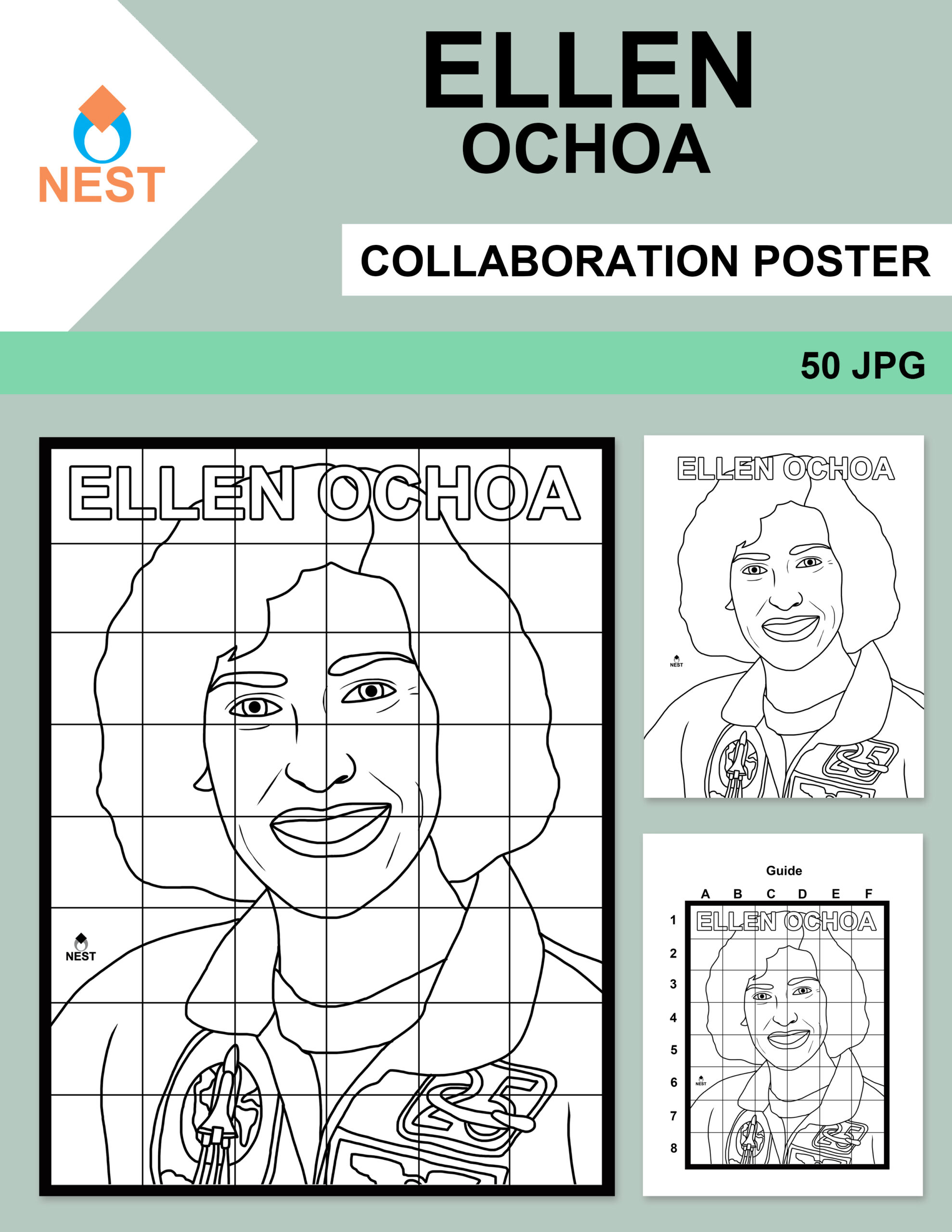 Ellen Ochoa Collaboration Poster | Made By Teachers