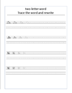 Cursive handwriting workbook for kids: Cursive for beginners. letter ...