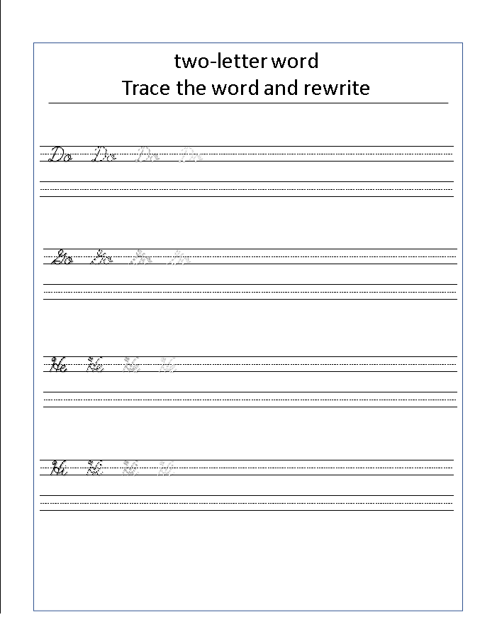 Cursive handwriting workbook for kids: Cursive for beginners. letter ...