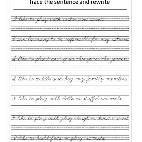 Cursive Writing Practice Sheet South Africa Lower Case, 54% OFF