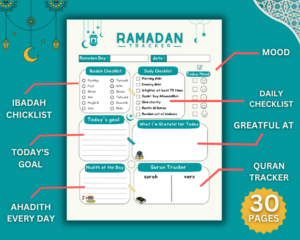 Printable Ramadan Planner 2023, Undated Ramadan Tracker & Journal, Ramadan Gift, | Made By Teachers