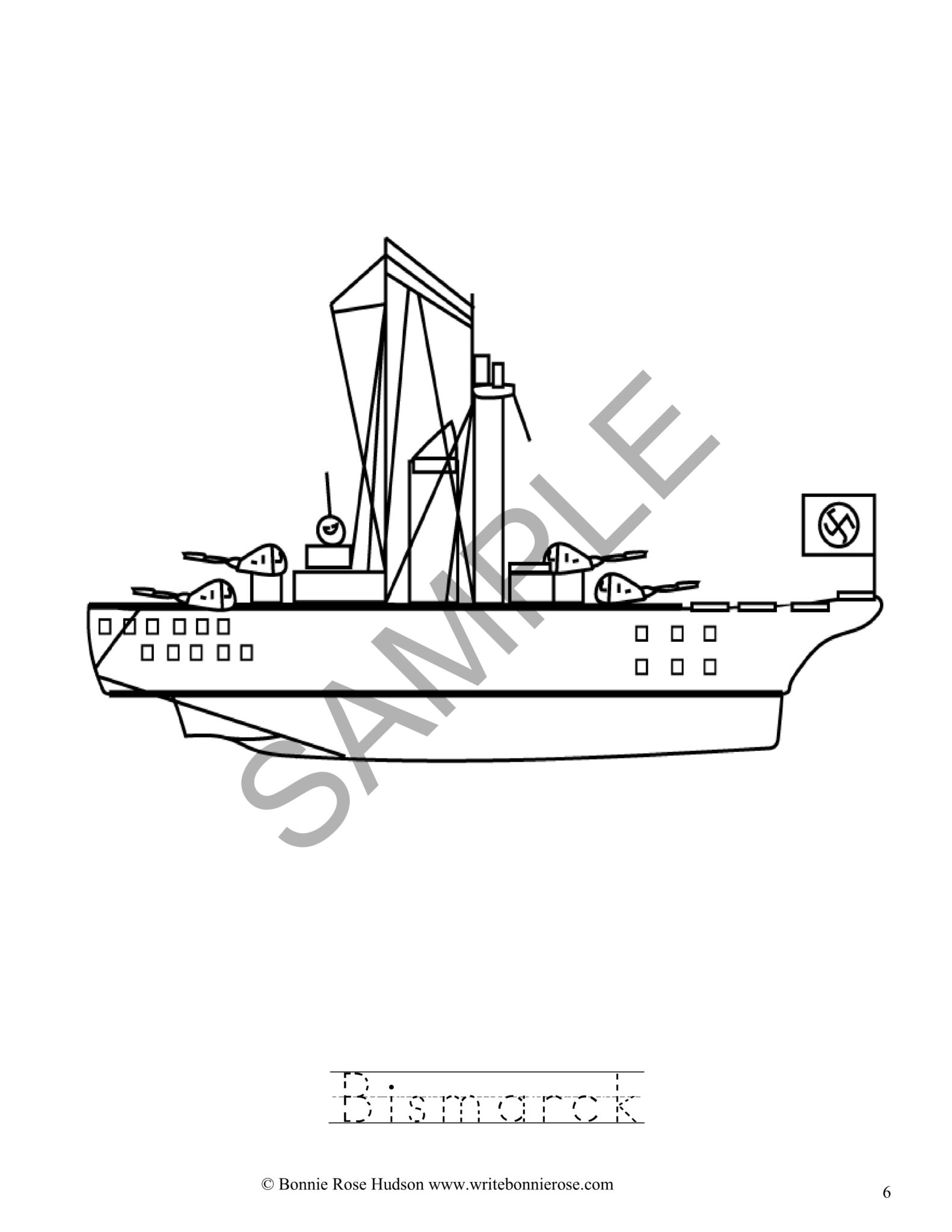 World War II Coloring Book-Level A - Made By Teachers