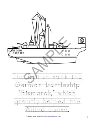 World War II Coloring Book-Level B | Made By Teachers