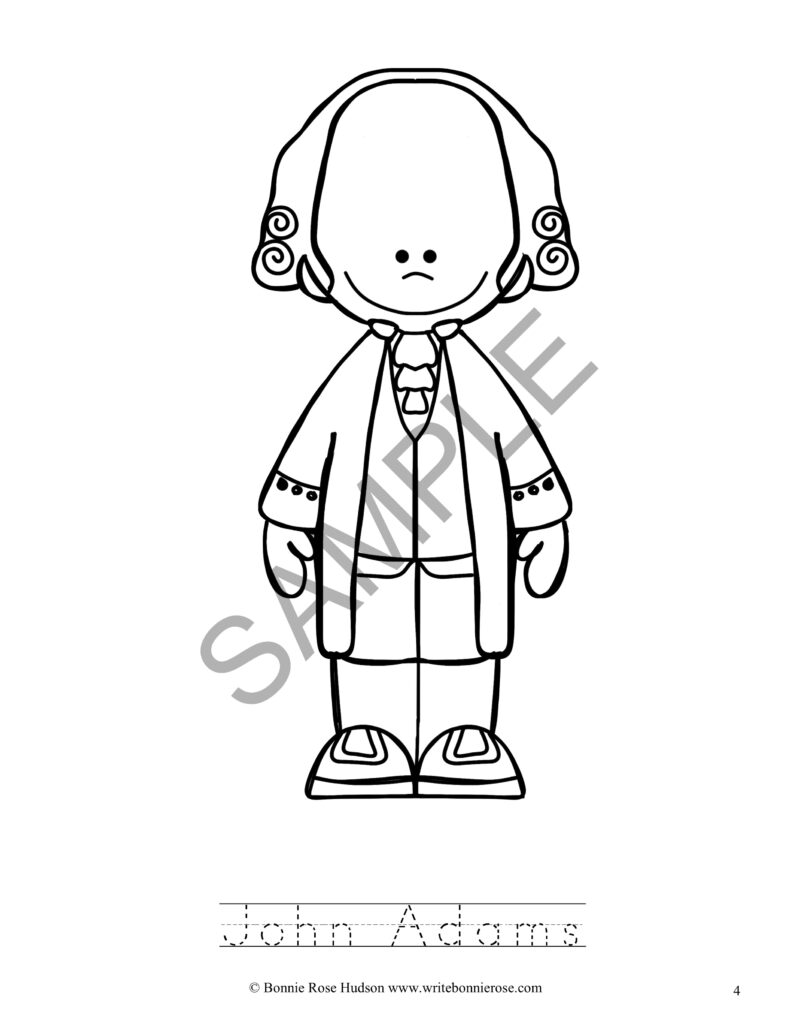 U.S. Presidents Coloring Book-Level A | Made By Teachers