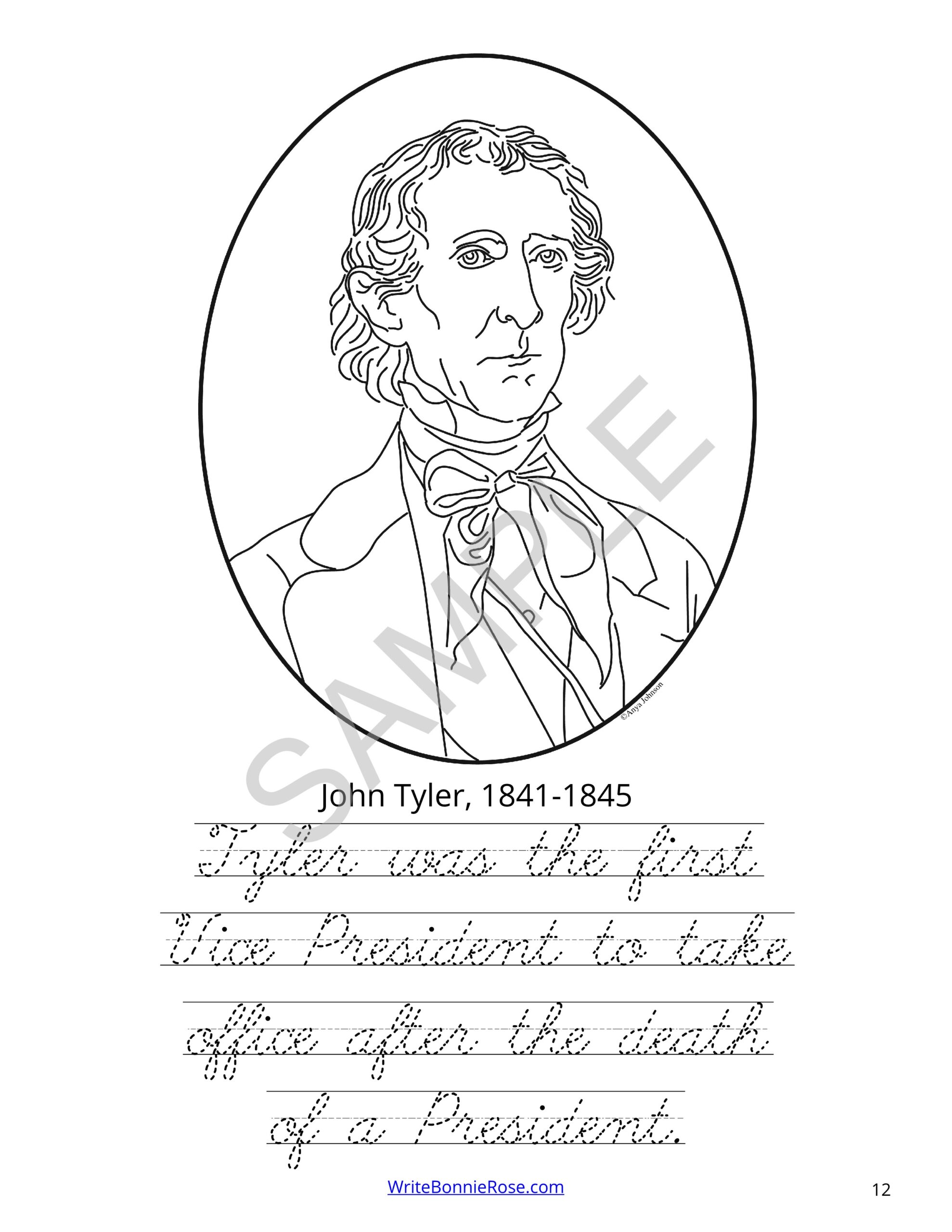 U.S. Presidents Coloring Book-Level C | Made By Teachers