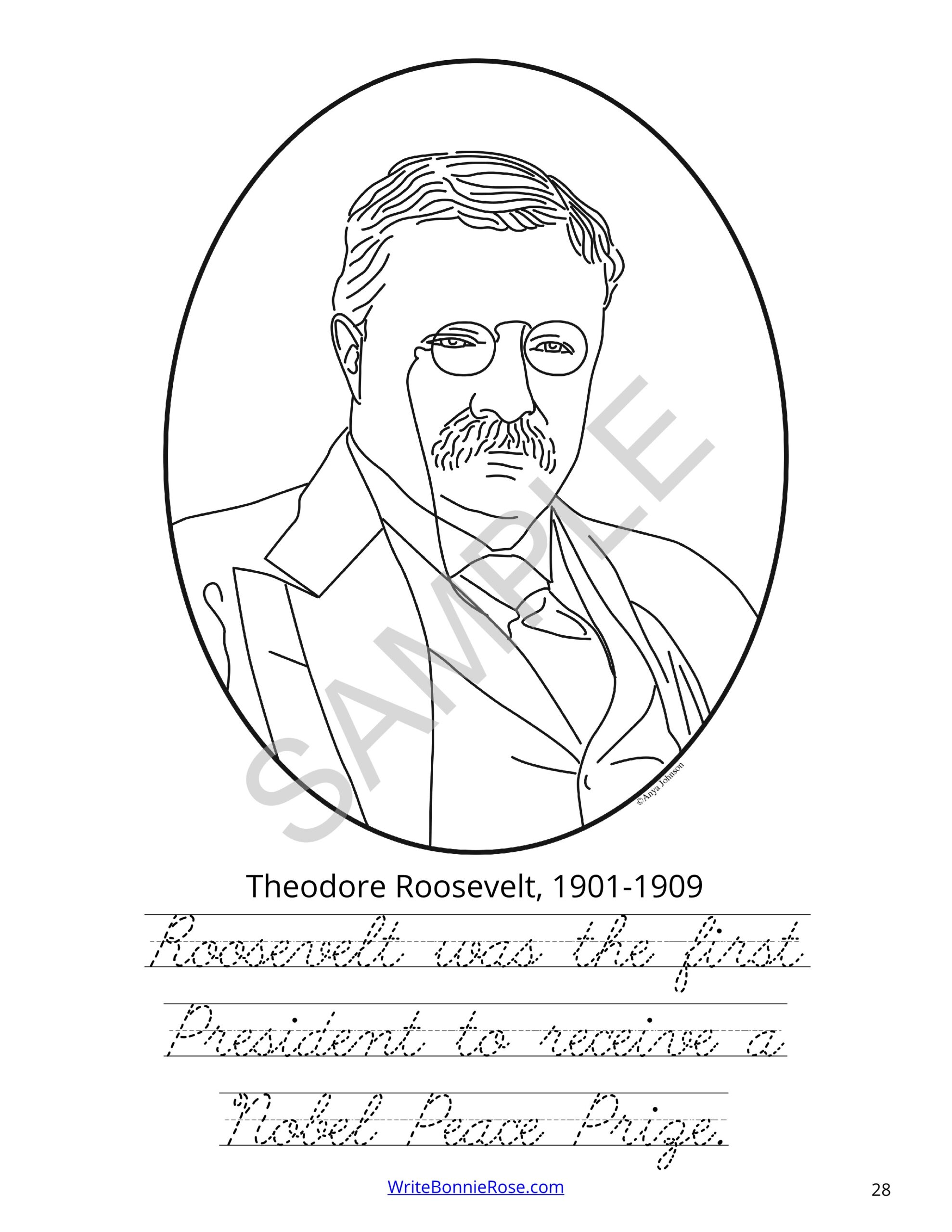 U.S. Presidents Coloring Book-Level C | Made By Teachers