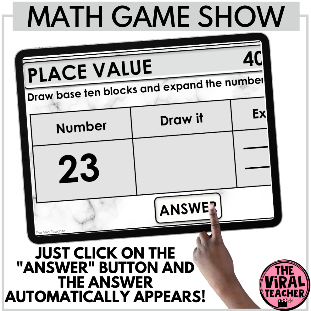 Addition and Subtraction 1st Grade Math Review PowerPoint™ Game Show ...