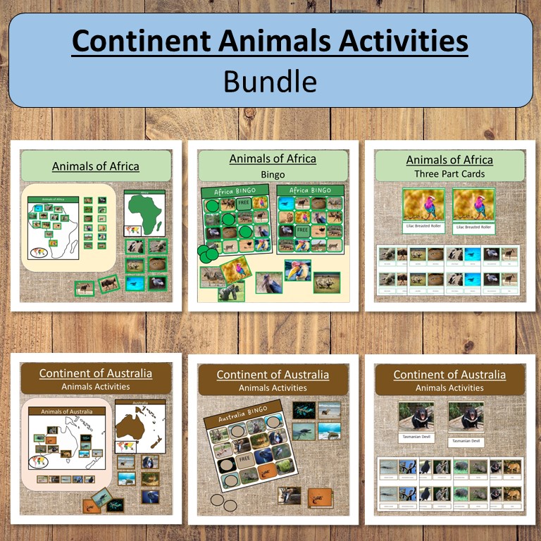 Continent Animals Activities Bundle | Made By Teachers