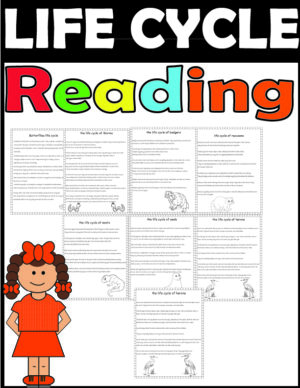 Life Cycle Of Animals Reading Comprehension Passages Biology Reading ...