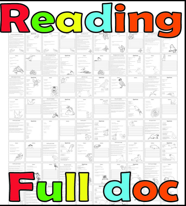 Life Cycle Of Animals Reading Comprehension Passages Biology Reading ...