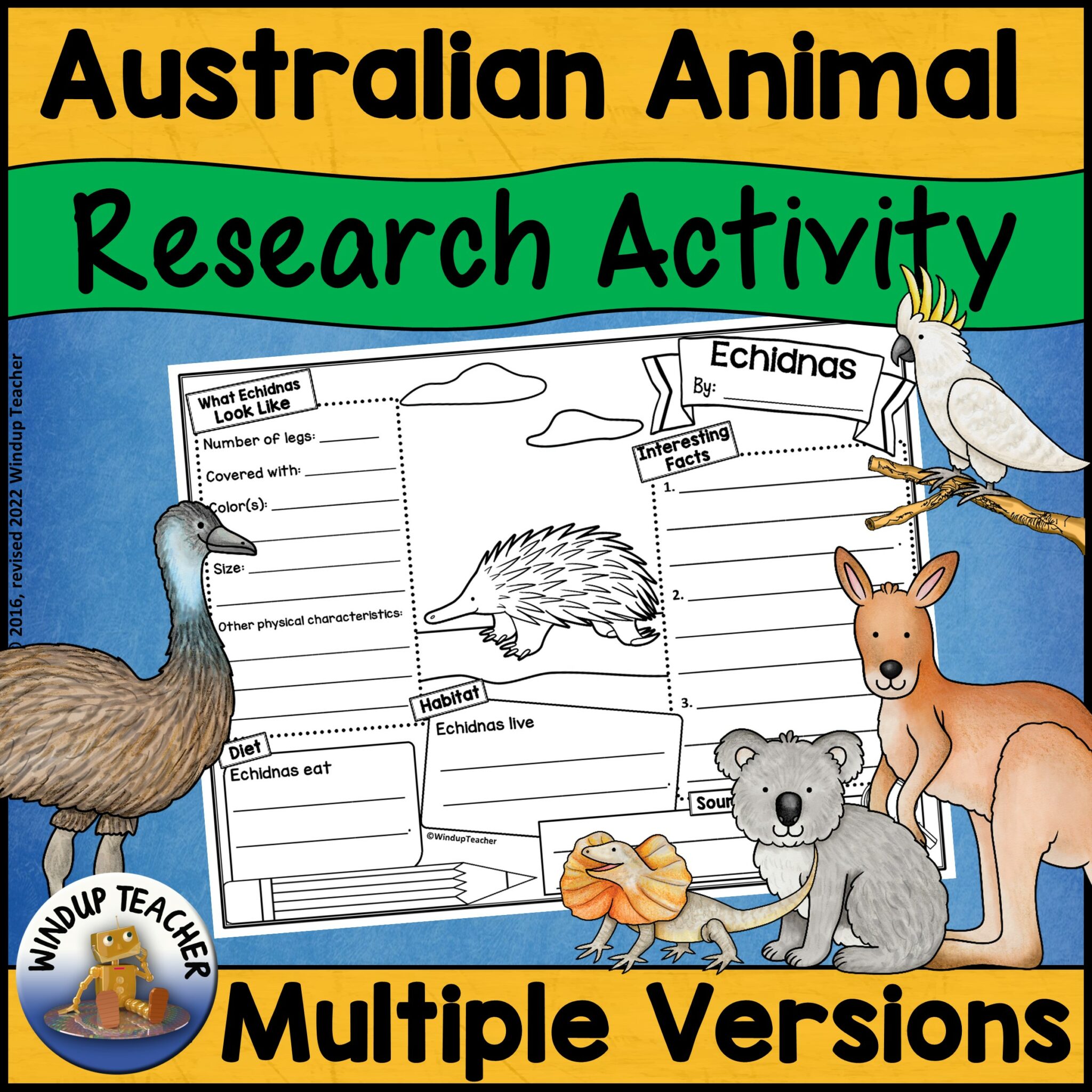 Australian Animal Research Activity | Made By Teachers