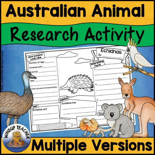 Australian Animal Research Activity | Made By Teachers