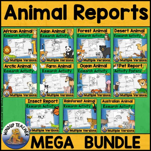 Animal Research MEGA BUNDLE | Made By Teachers