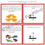 Addition Word Problems Set 1 (color-coded) - Static Addition Questions ...