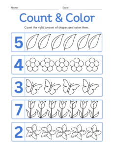 Spring Counting Activity. | Made By Teachers