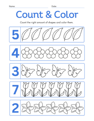 Spring Counting Activity. | Made By Teachers