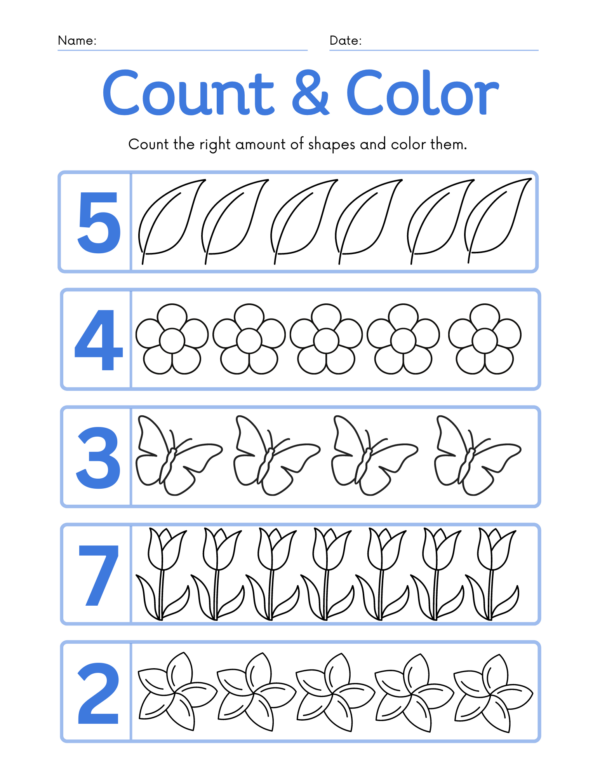 Spring Counting Activity. | Made By Teachers